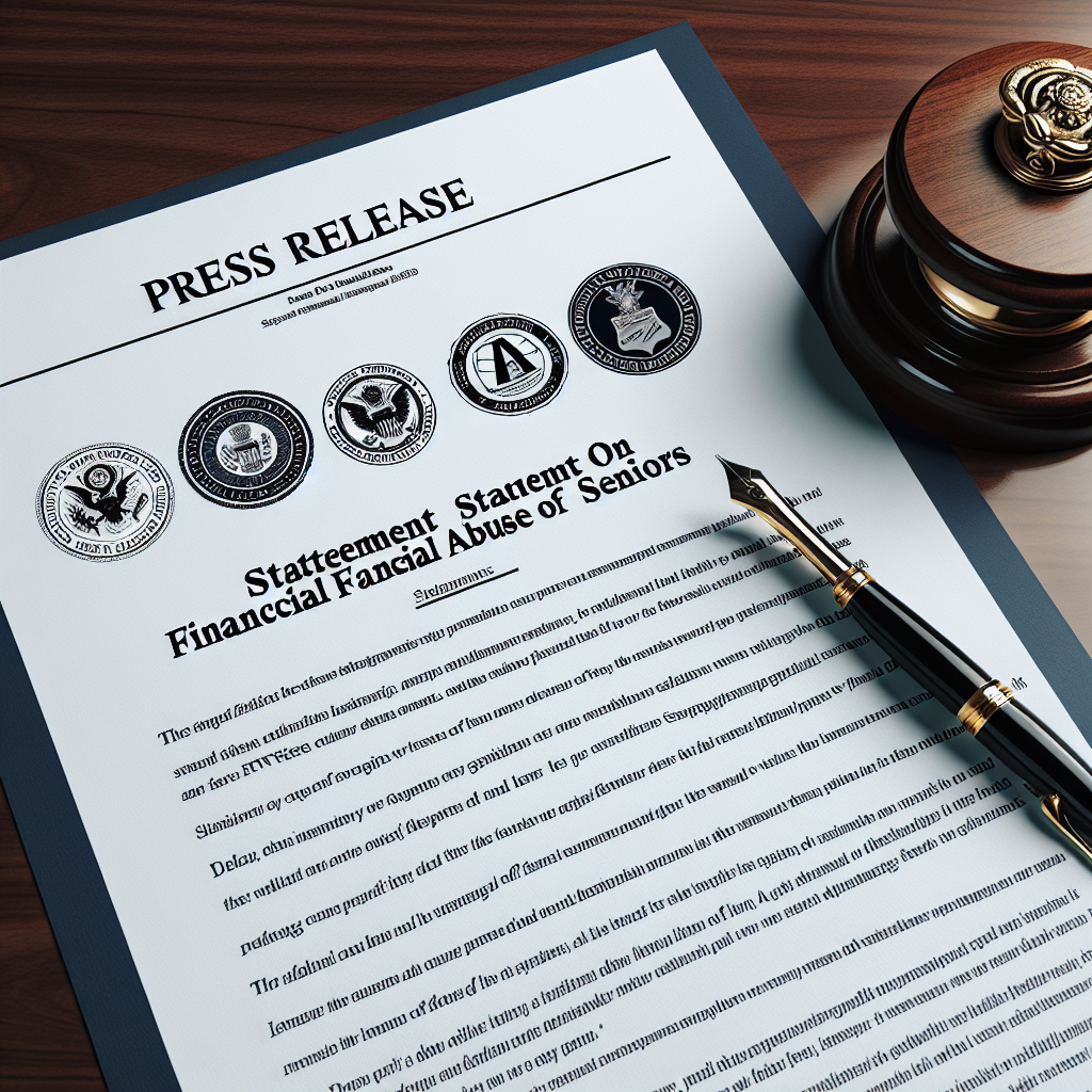 Regulatory Bodies Release Statement on Financial Abuse of Seniors