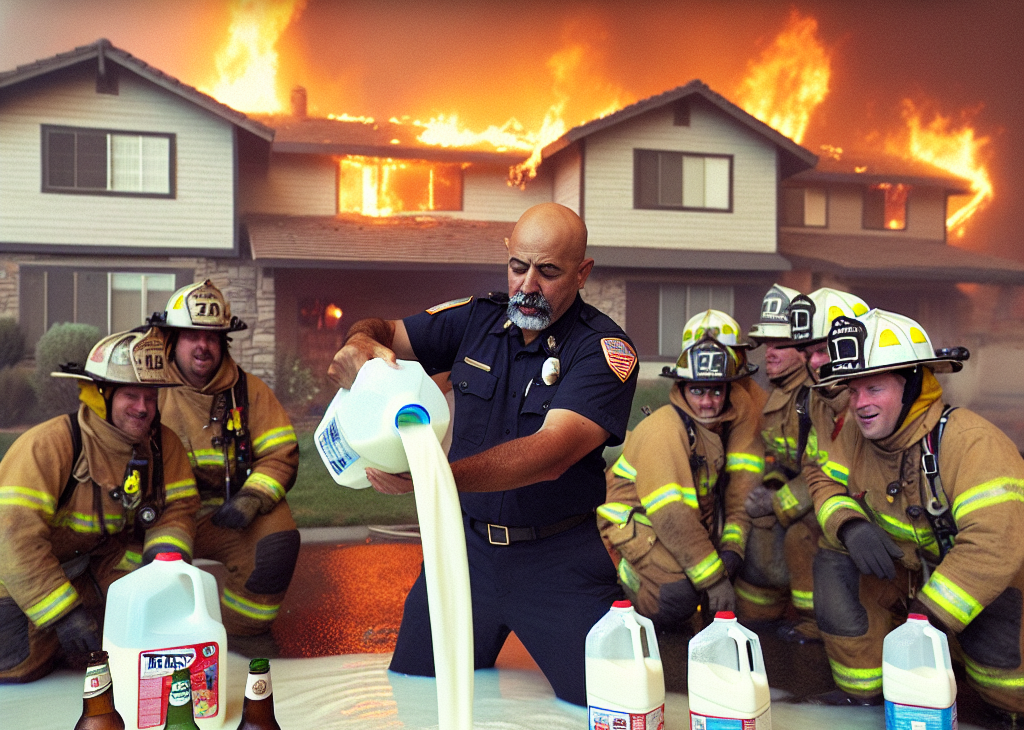 California Fire Chief Ingeniously Uses Milk and Beer to Protect Homes ...